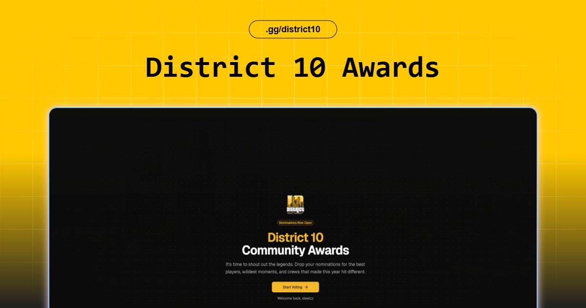 District 10 Awards | Vote for the Winners